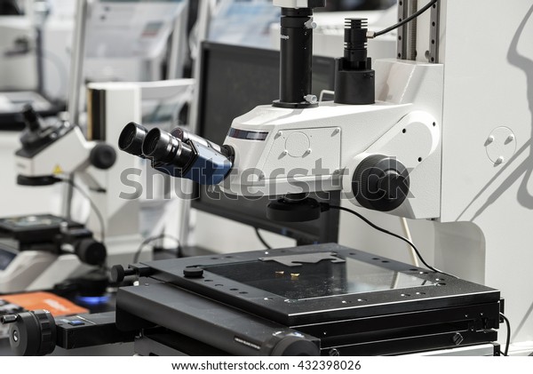 Optical Measuring System Microscope Profile Projector Stock Photo ...