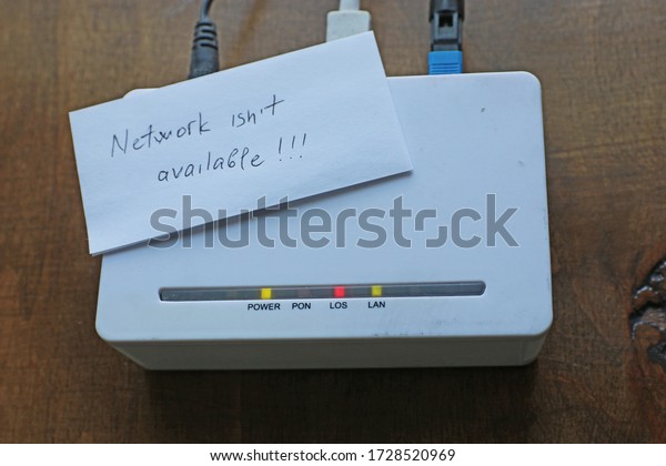 Optical Network Terminal Blinking Red Led Stock Photo 1728520969 ...