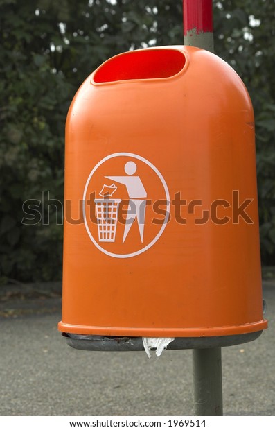 Orange Garbage Disposal Stock Photo (Edit Now) 1969514