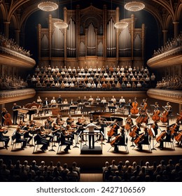 Large Orchestra Conductor Top AI-generated image 2453644593 | Shutterstock