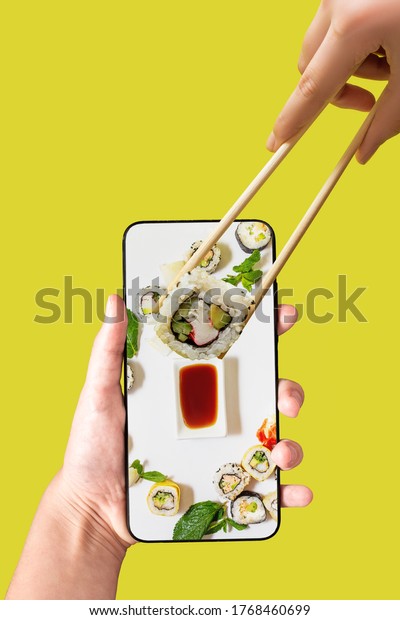 2,347 Sushi Phone Images, Stock Photos & Vectors | Shutterstock