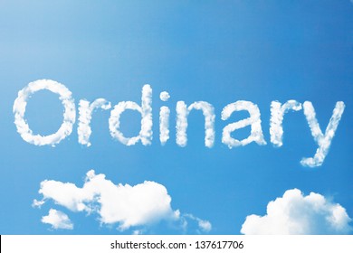 Ordinary Cloud Word Stock Photo 137617706 | Shutterstock