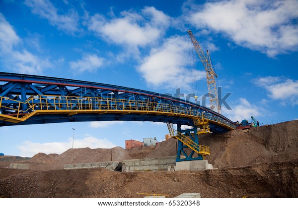 Ore Conveyor Open Pit Mining Stock Photo (Edit Now) 65320348
