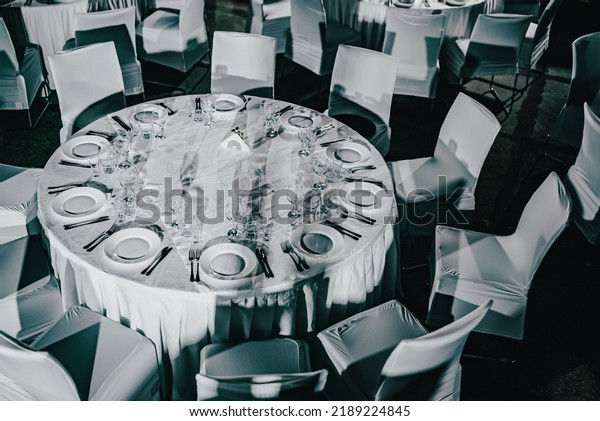 Organized Event Served Round Table Ready Stock Photo 2189224845 ...