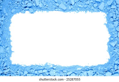 Original Horizontal Rectangle Frame Crushed Blue Stock Photo 25287055 ...