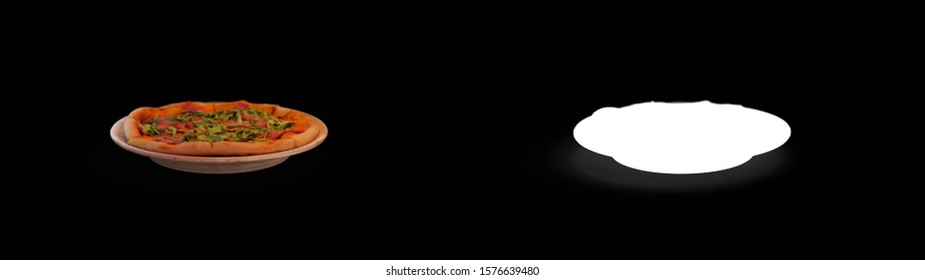 Original Pizza Alpha Split Stock Photo 1576639480 | Shutterstock