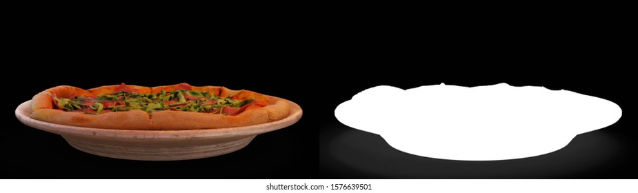 Original Pizza Alpha Split Stock Photo 1576639501 | Shutterstock