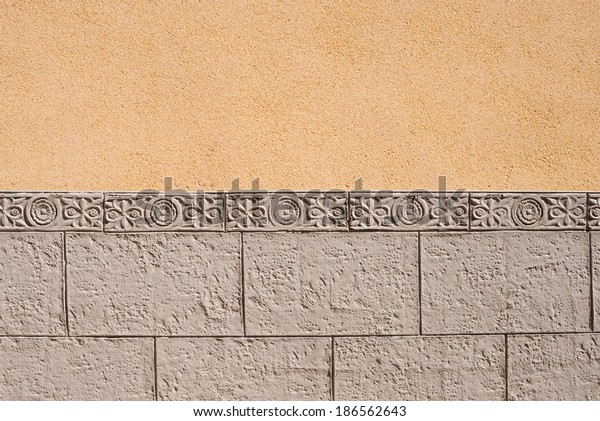 Ornamental Wall Cladding Using Granite Bricks Stock Photo 186562643 ...
