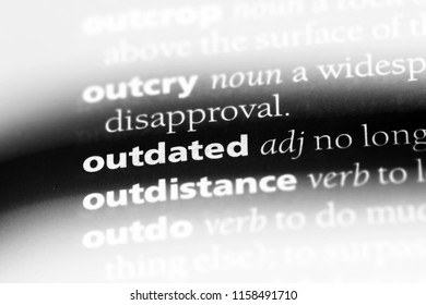 Outdated Word Dictionary Outdated Concept Stock Photo 1158491710 ...