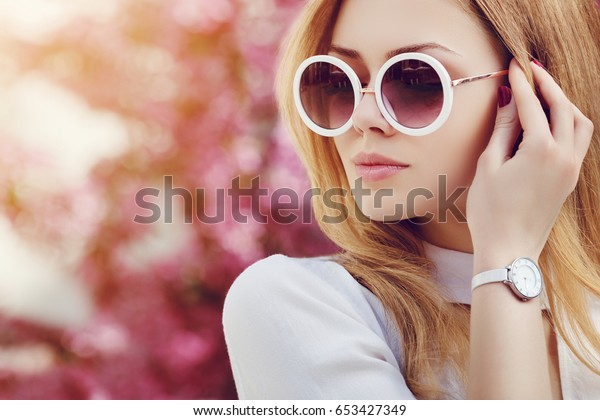 Outdoor Close Portrait Young Beautiful Fashionable Stock Photo (Edit ... Outdoor Close Portrait Young Beautiful Fashionable Stock Photo (Edit ...