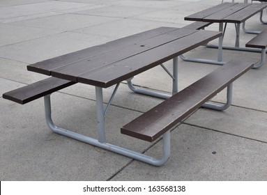 Outside Table Bench Stock Photo 163568138 | Shutterstock