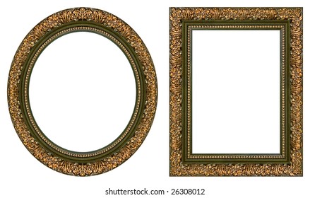 Frame Oval Twig Rectangle Card Fashion Stock Vector (Royalty Free ...