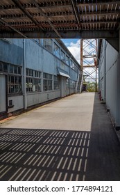 Overhead Grating Casting Shadows On Alleyway Stock Photo 1774894121 ...