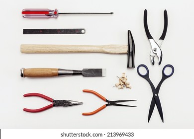 Overhead View Hand Tools Placed On Stock Photo 213969433 | Shutterstock