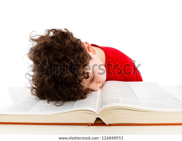 Overworked Student Stock Photo (Edit Now) 126848951