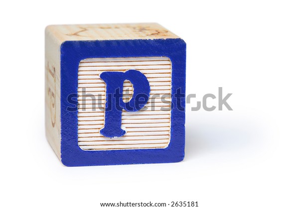 P Block Stock Photo (Edit Now) 2635181