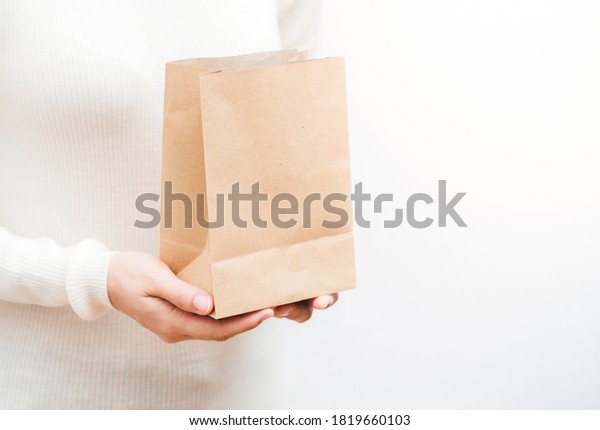 Packaging Template Mock Delivery Service Concept Stock Photo 1819660103 ...