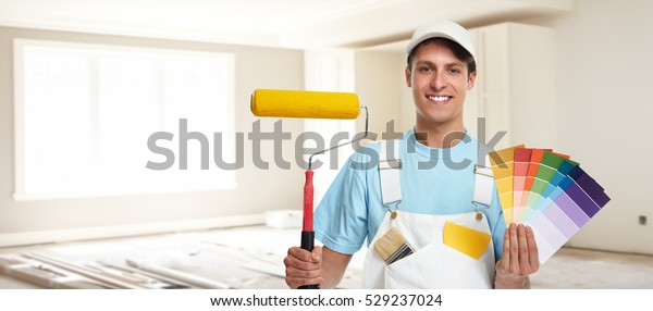 Painter Man Stock Photo (Edit Now) 529237024