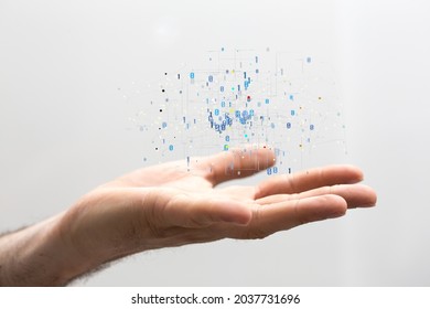 Palm Data Visualization Signs Over Stock Photo 2037731696 | Shutterstock