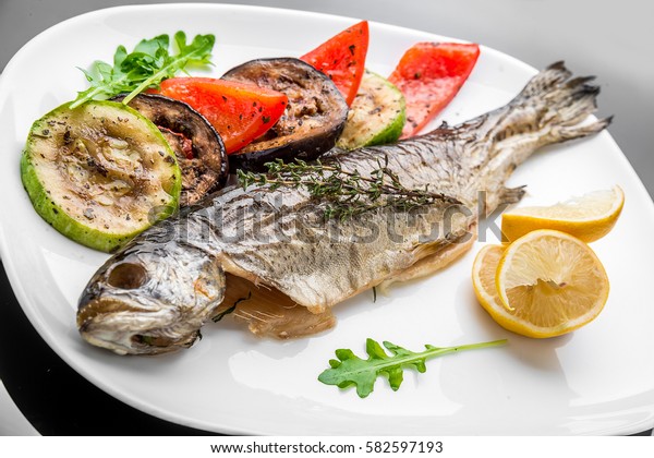 Pan Fried Grilled Roasted Cooked Whole Stock Photo 582597193 | Shutterstock
