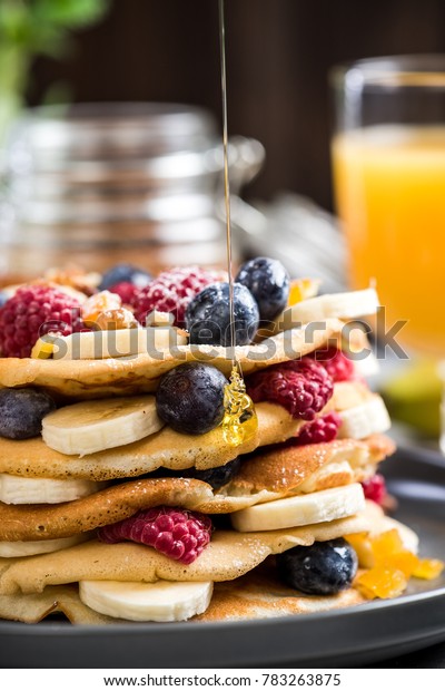 Pancakes Tower Stack Pancake Day Shrove Stock Photo 783263875 ...