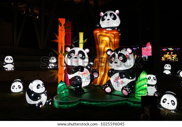 Panda Lantern Display Stock Photo 1025596045 | Shutterstock