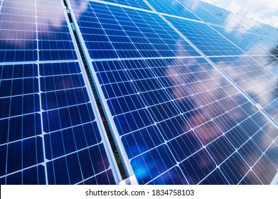Panel Solar Reflection Clouds Sky Stock Photo (Edit Now) 1834758103