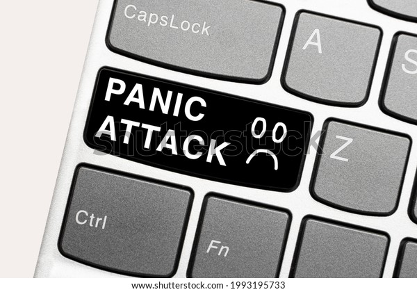 Panic Attack Concept Black Computer Keyboard Stock Photo (Edit Now ...