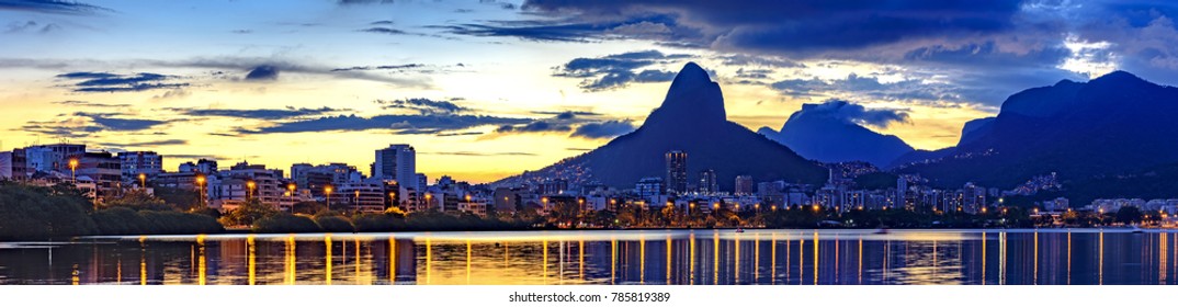 Panoramic Image First Summer Sunset Year Stock Photo 785819389 ...