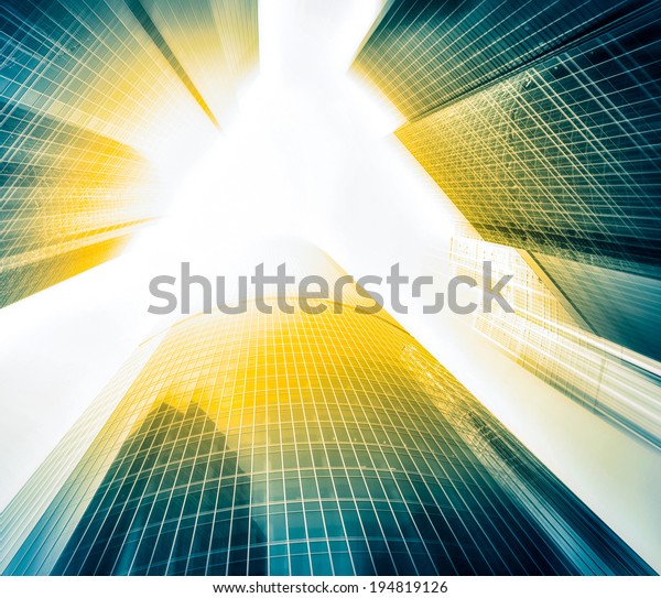 Panoramic Perspective Wide Angle View Steel Stock Photo 194819126 ...
