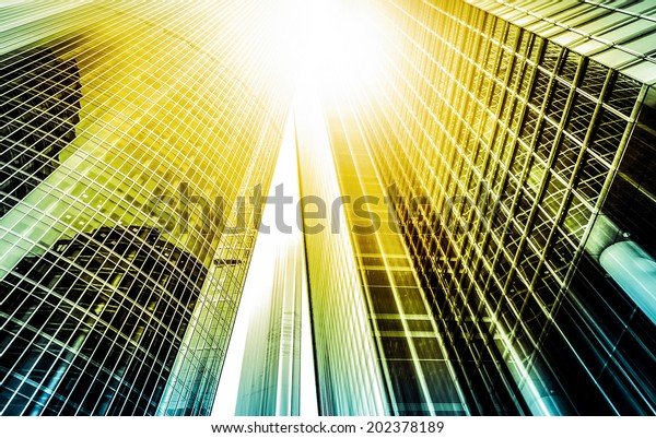 Panoramic Perspective Wide Angle View Steel Stock Photo 202378189 ...
