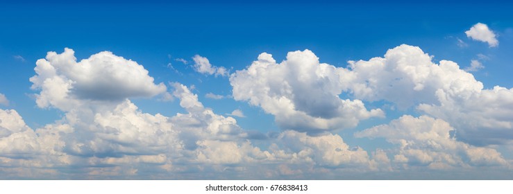Panoramic Sky Clouds High Resolution Photo Stock Photo 676838413 ...
