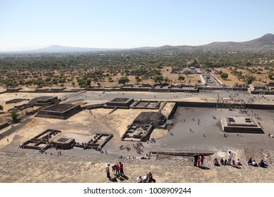 Panoramic View Aztec Pyramid Complex Teotihuacan Stock Photo 1008909244 ...