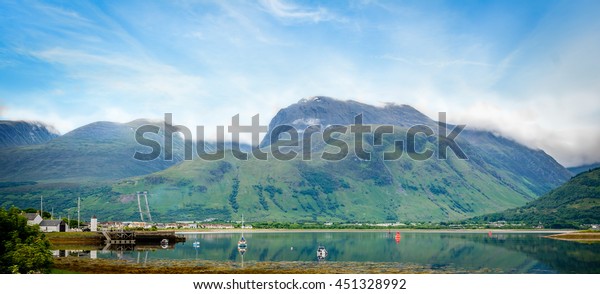 Panoramic View Ben Nevis Highest Mountain Stock Photo (Edit Now) 451328992