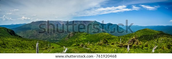 Panoramic View Mount Albert Chicchoc Mountain : photo de stock ...