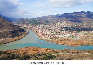 Panoramic View Mtskheta Town Jvari Monastery Stock Photo 525440188 ...