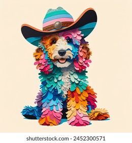 Generate AI Paper collage Styles with Shutterstock's AI Image Generator