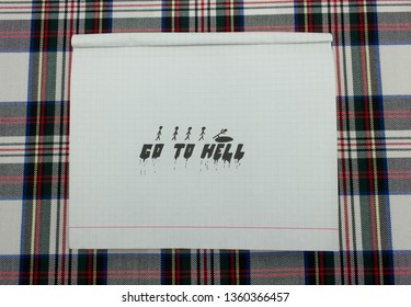 Paper Design Go Hell Stock Photo 1360366457 | Shutterstock