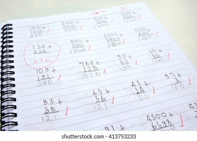 Paper Maths Calculation 스톡 사진 417722674 | Shutterstock