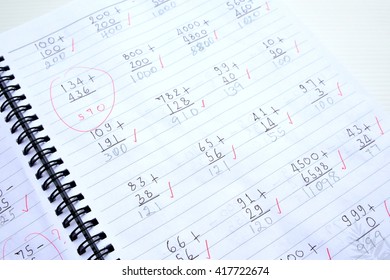 Paper Maths Calculation Stock Photo (Edit Now) 413753233