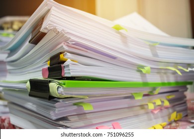 Close Pile Unfinished Homework Assignment Stacked Stock Photo (Edit Now ...