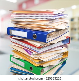 Stack Files Paperwork Stock Photo (Edit Now) 769980271