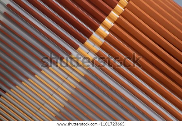 Parallel Lath Structure Tilt Closeup Photo Stock Photo 1101723665 ...