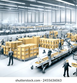 Parcel Sorting Centre Imagen generada por IA 2455635635 | Shutterstock