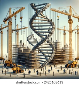 Partial Dna Strand Being Built By AI-generated image 2425103963 ...