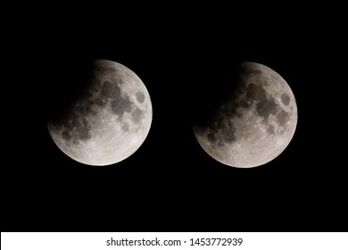 Partial Full Moon Eclipse Night Stock Photo 1453772939 | Shutterstock