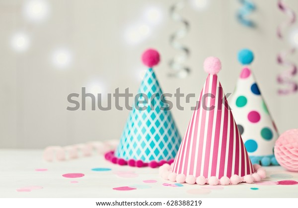 Party Hat Background Stock Photo (Edit Now) 628388219