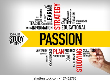 Passion Word Cloud Study Concept Stock Photo 437452783 | Shutterstock