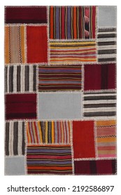Patchwork Carpet On White Background Stock Photo 2192586897 | Shutterstock