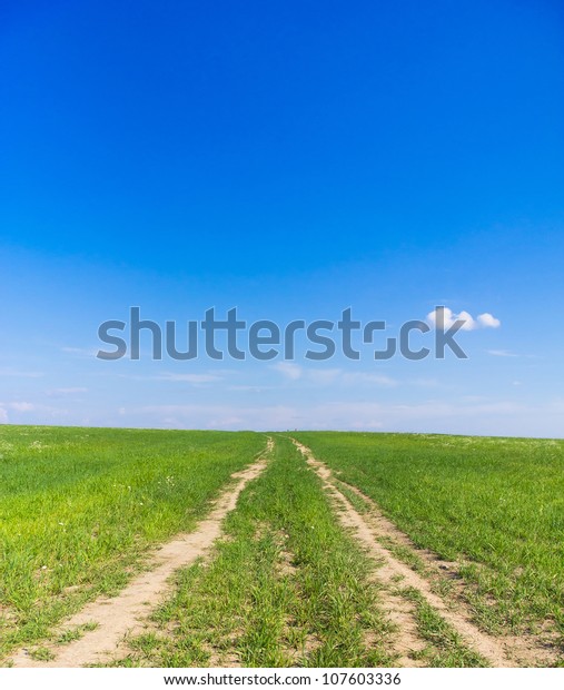 Path Forward Through Green Stock Photo (Edit Now) 107603336
